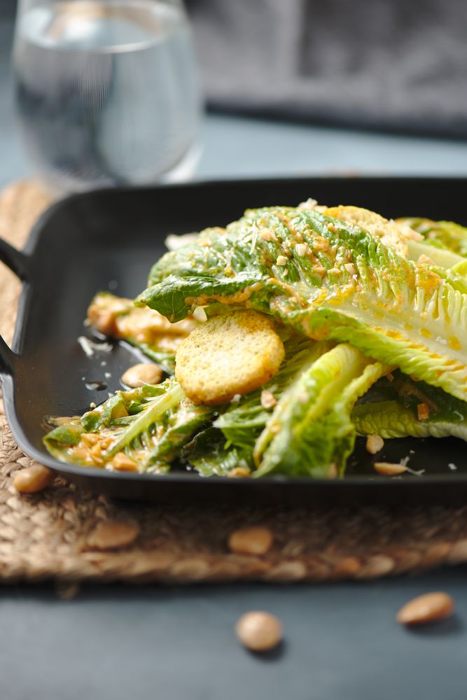 Rolled Smoky Caesar Salad | The Frayed Apron