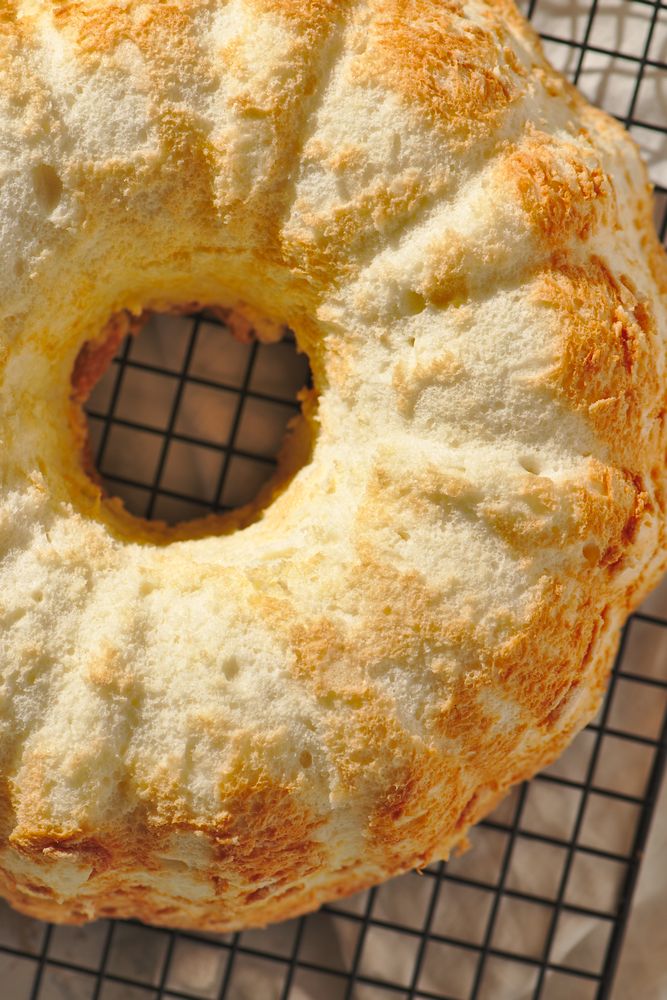 Perfect Angel Food Cake with Orange-Vanilla Glaze | The Frayed Apron