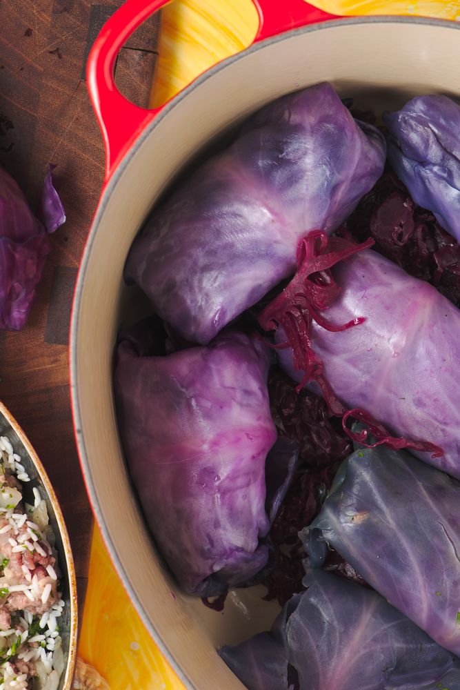 Purple Cabbage Rolls | The Frayed Apron