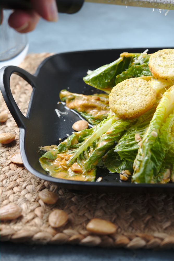 Rolled Smoky Caesar Salad | The Frayed Apron