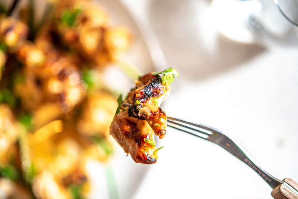 Grilled Lemongrass Chicken Satay | The Frayed Apron