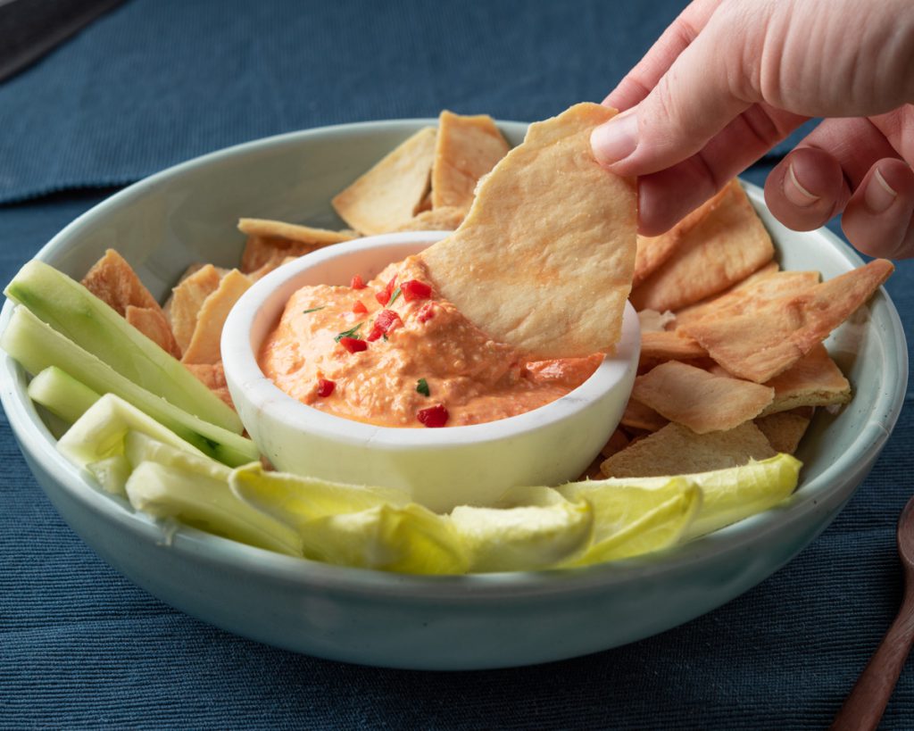 5-Minute Spicy Greek Feta Dip (Tyrokafteri) | The Frayed Apron