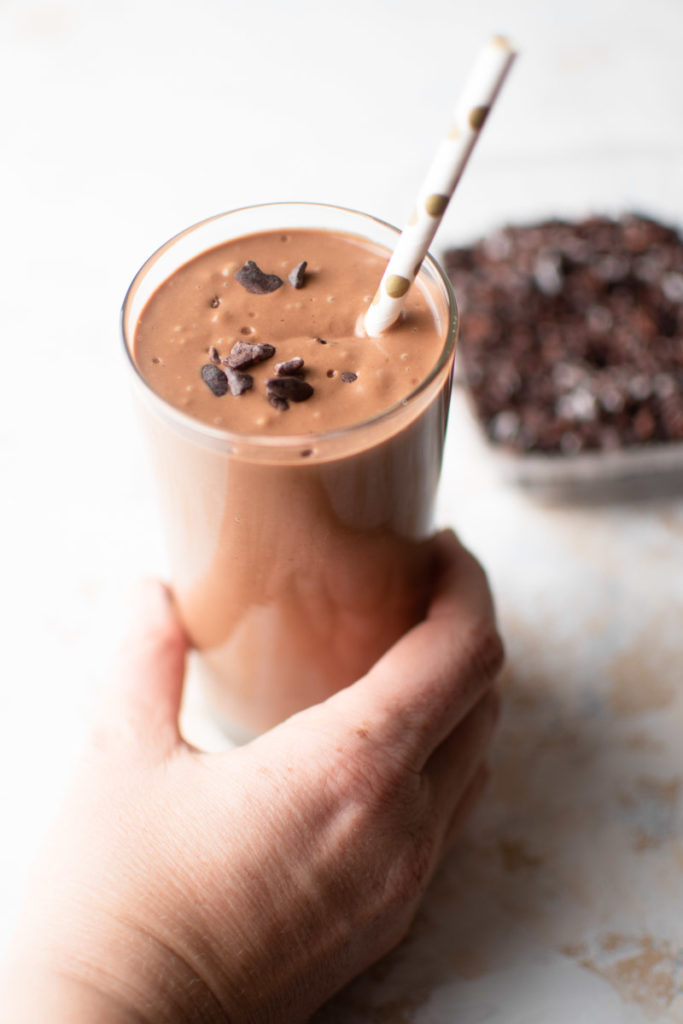 Healthy Chocolate Smoothie Shake | The Frayed Apron