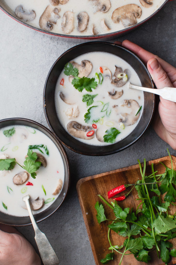 Tom Kha Gai Soup (Thai Coconut Chicken Soup) | The Frayed Apron