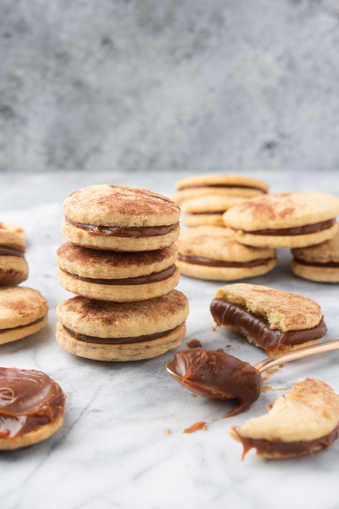 Alfajores (Dulce de Leche Sandwich Cookies) | The Frayed Apron