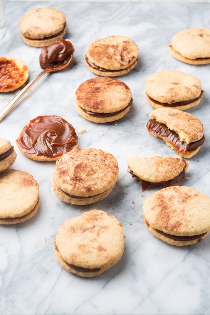 Alfajores (Dulce de Leche Sandwich Cookies) | The Frayed Apron