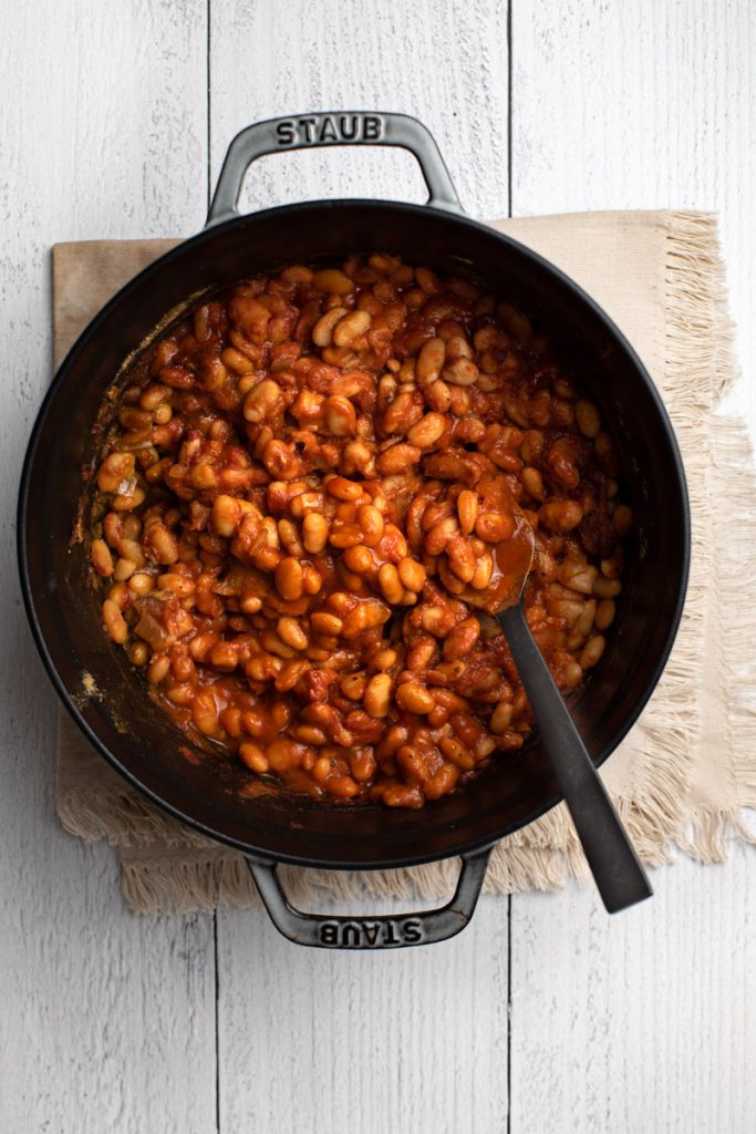 Maple-Bacon Baked Beans Recipe | The Frayed Apron